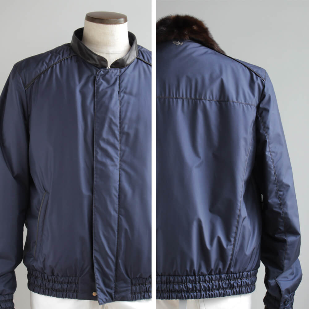 ZILLI Cashmere knit blouson with kangaroo fur zil01836 – 銀座HIKO