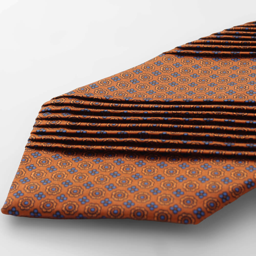 【Silvio Fiorello／シルヴィオ・フィオレッロ】プリーツネクタイ シルク ブラウン (sil00006) – 銀座HIKO